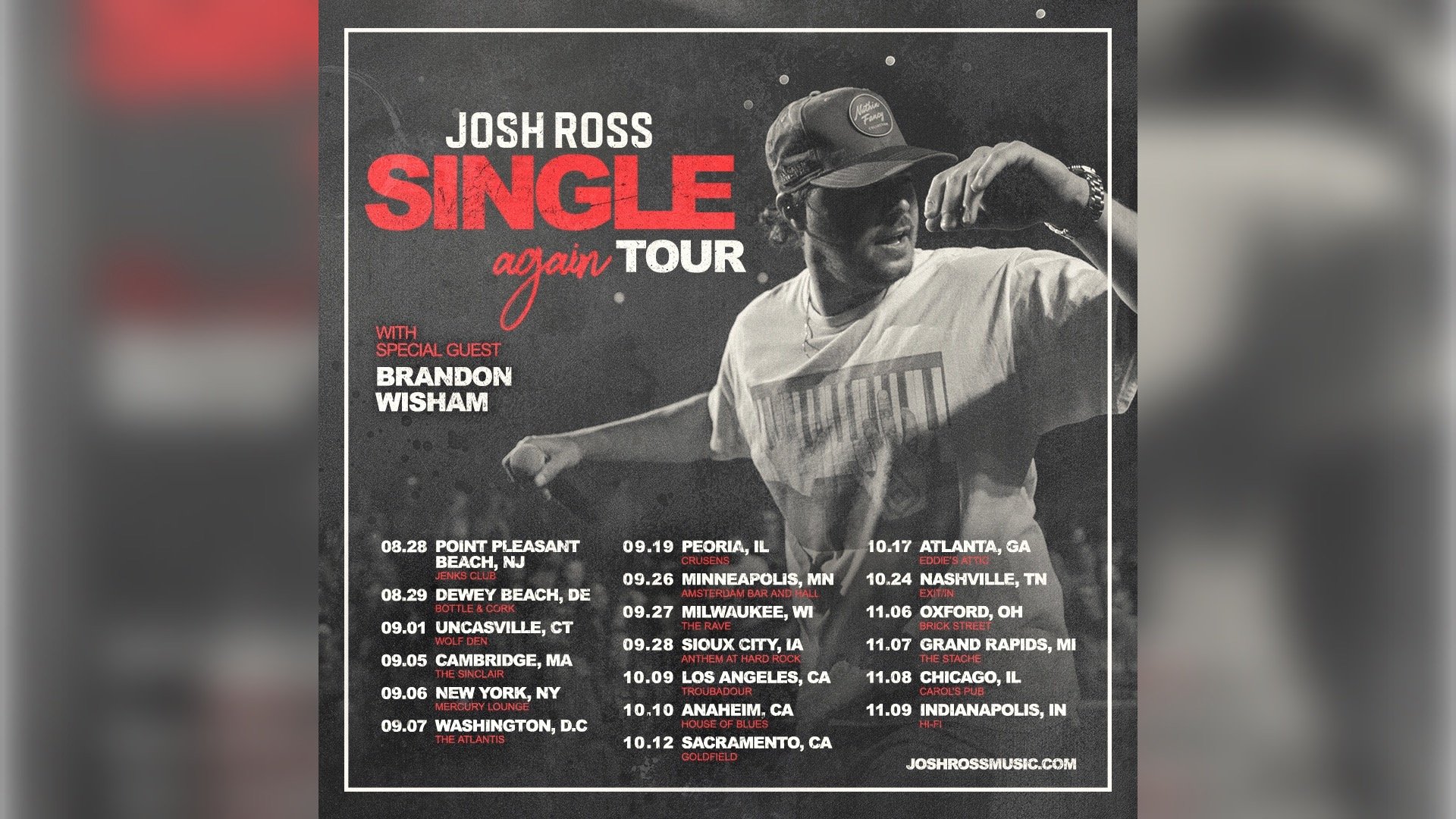 Josh Ross Plots 'Single Again Tour' For August - MusicRow.com
