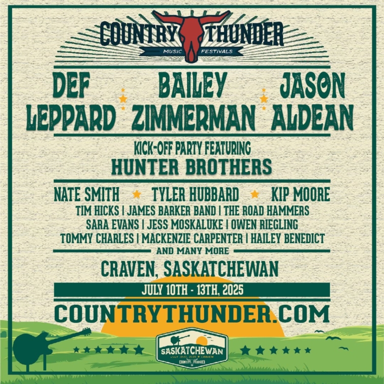 Lineup Set For Country Thunder Saskatchewan 2025 - MusicRow.com
