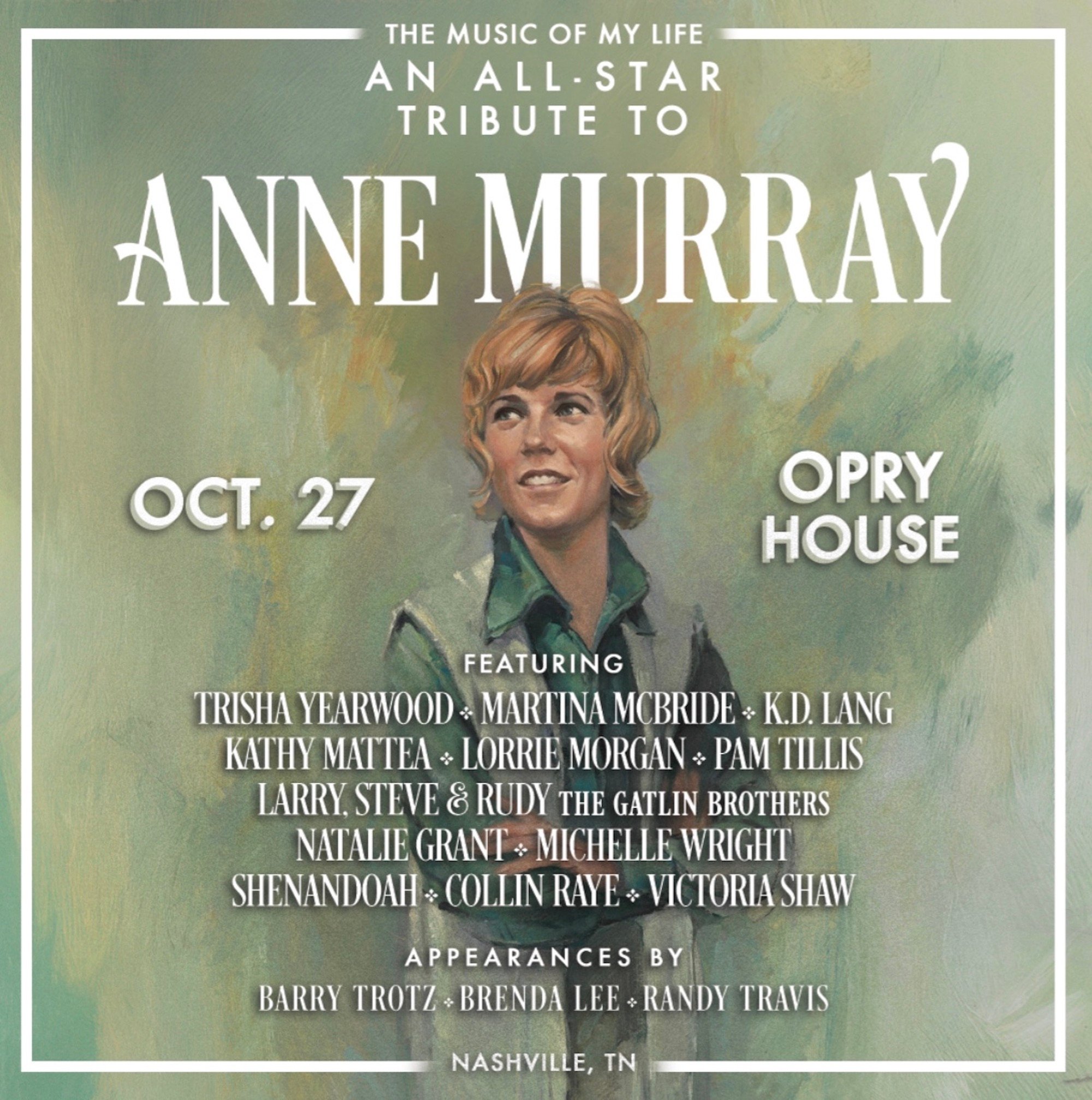 Trisha Yearwood, Martina McBride, More To Honor Anne Murray At Grand ...